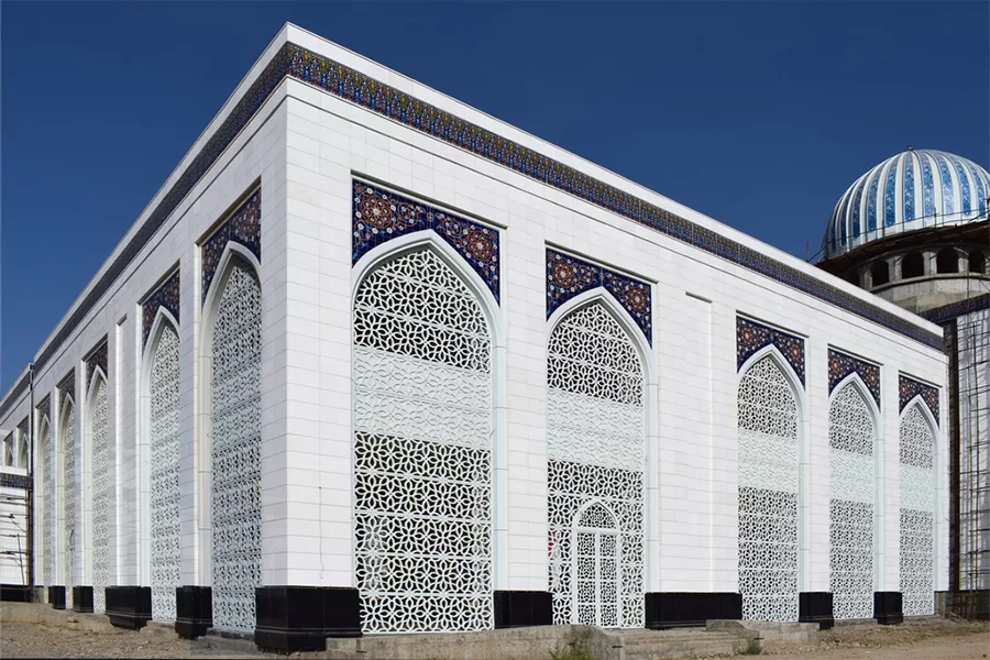 Dushanbe Grand mosques faced project - Green V